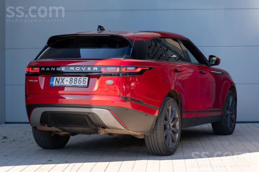 Red Land Rover Range Rover Velar 2017 in Riga, with an engine capacity of 2.00 L and mileage of 55 thousand km for 29990 €, photo 4 on AUTOMOTO.COM.LV