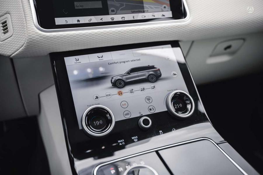 Balts Land Rover Range Rover Velar 2019 Viļņa, ar dzinēja tilpumu 2.00 L un nobraukumu 89 tūkst. km par 28600 €, foto 17 vietnē AUTOMOTO.COM.LV