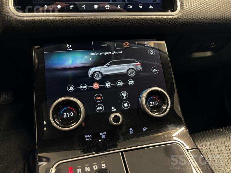 Balts Land Rover Range Rover Velar 2020 Rīga, ar dzinēja tilpumu 2.00 L un nobraukumu 83 tūkst. km par 26490 €, foto 19 vietnē AUTOMOTO.COM.LV