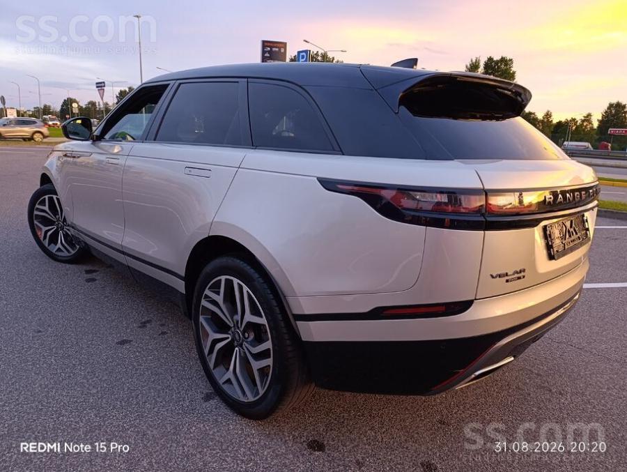 Yellow Land Rover Range Rover Velar 2018 in Riga, with an engine capacity of 3.00 L and mileage of 115 thousand km for 23990 €, photo 10 on AUTOMOTO.COM.LV