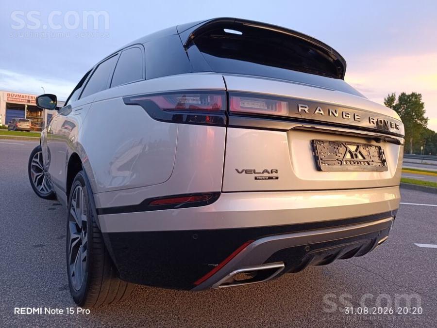 Yellow Land Rover Range Rover Velar 2018 in Riga, with an engine capacity of 3.00 L and mileage of 115 thousand km for 23990 €, photo 12 on AUTOMOTO.COM.LV