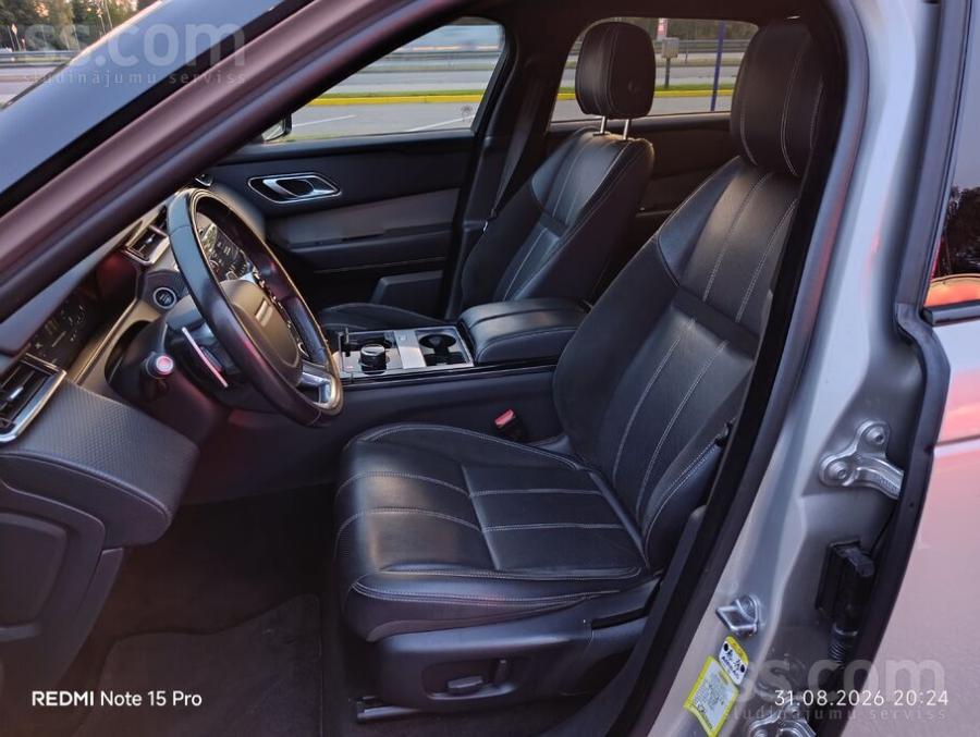 Yellow Land Rover Range Rover Velar 2018 in Riga, with an engine capacity of 3.00 L and mileage of 115 thousand km for 23990 €, photo 25 on AUTOMOTO.COM.LV