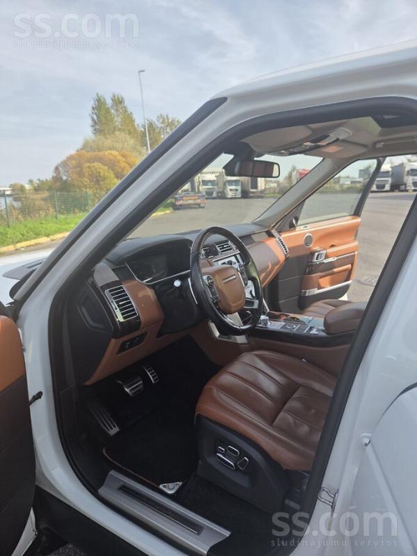 White Land Rover Range Rover 2014 in Jurmala, with an engine capacity of 4.40 L and mileage of 192 thousand km for 22200 €, photo 7 on AUTOMOTO.COM.LV