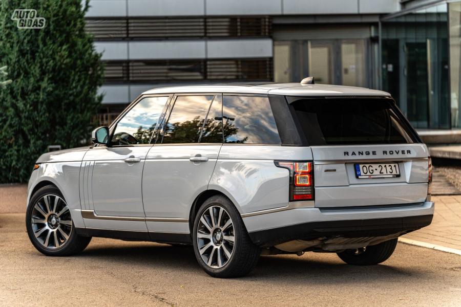 White Land Rover Range Rover 2017 in Klaipeda, with an engine capacity of 3.00 L and mileage of 130 thousand km for 32999 €, photo 6 on AUTOMOTO.COM.LV