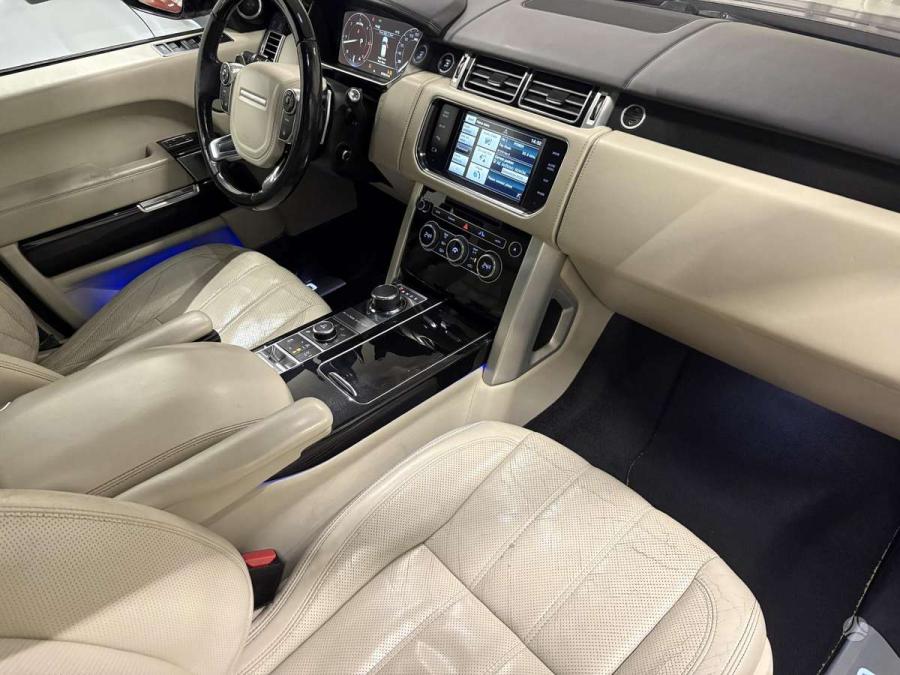 Dzeltens Land Rover Range Rover 2014 Viļņa, ar dzinēja tilpumu 4.37 L un nobraukumu 203 tūkst. km par 23990 €, foto 17 vietnē AUTOMOTO.COM.LV