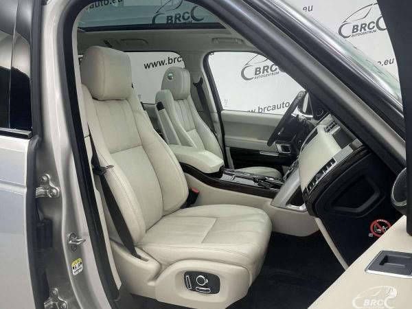 Yellow Land Rover Range Rover 2017 in Vilnius, with an engine capacity of 2.99 L and mileage of 185 thousand km for 24500 €, photo 8 on AUTOMOTO.COM.LV