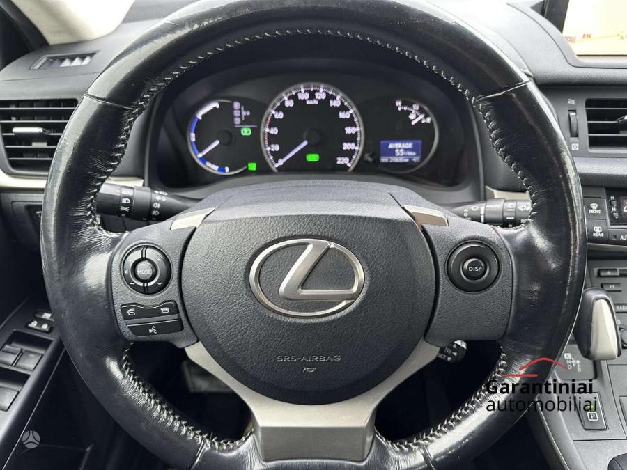 Melns Lexus CT 200h 2016 Viļņa, ar dzinēja tilpumu 1.80 L un nobraukumu 211 tūkst. km par 10950 €, foto 6 vietnē AUTOMOTO.COM.LV