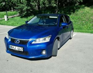 Zils Lexus CT 200h 2012 Kauņa, ar dzinēja tilpumu 1.80 L un nobraukumu 277 tūkst. km par 8200 €, foto  vietnē AUTOMOTO.COM.LV