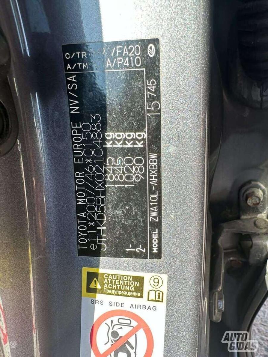 Лексус CT 200h 2012 в Вильнюс, объемом двигателя 1.80 л и пробегом 244 тыс. км за 5300 €, фото 14 на AUTOMOTO.COM.LV