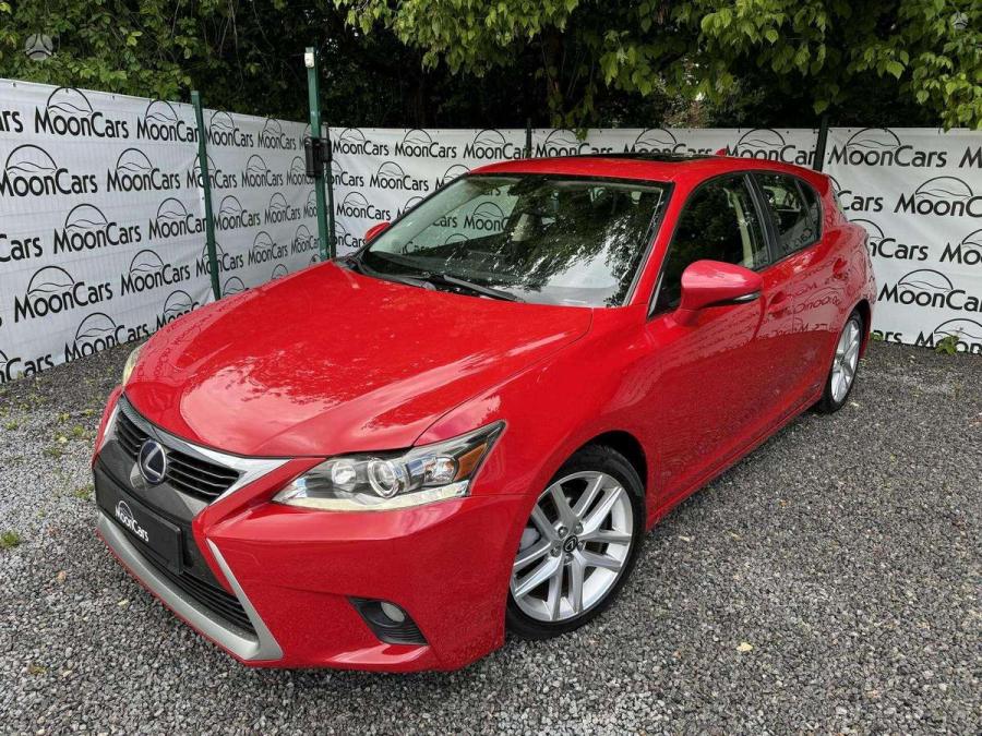 Sarkans Lexus CT 200h 2015 Viļņa, ar dzinēja tilpumu 1.80 L un nobraukumu 174 tūkst. km par 11999 €, foto 1 vietnē AUTOMOTO.COM.LV