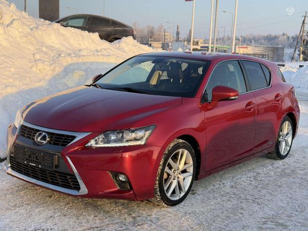 Sarkans Lexus CT 200h 2017 Viļņa, ar dzinēja tilpumu 1.80 L un nobraukumu 107 tūkst. km par 15999 €, foto 2 vietnē AUTOMOTO.COM.LV
