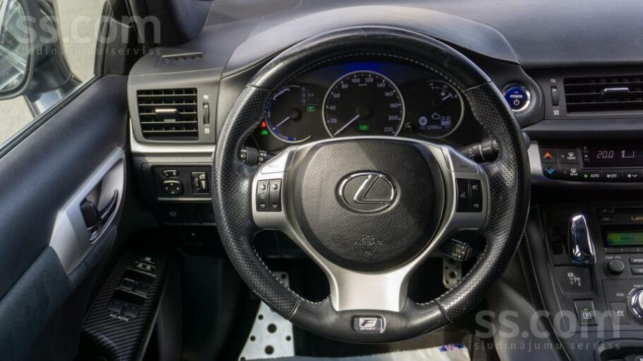 Melns Lexus CT 2012 Rīga, ar dzinēja tilpumu 1.80 L un nobraukumu 224 tūkst. km par 8190 €, foto 15 vietnē AUTOMOTO.COM.LV