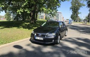 Pelēks Lexus CT 2012 Rīga, ar dzinēja tilpumu 1.80 L un nobraukumu 240 tūkst. km par 8100 €, foto  vietnē AUTOMOTO.COM.LV