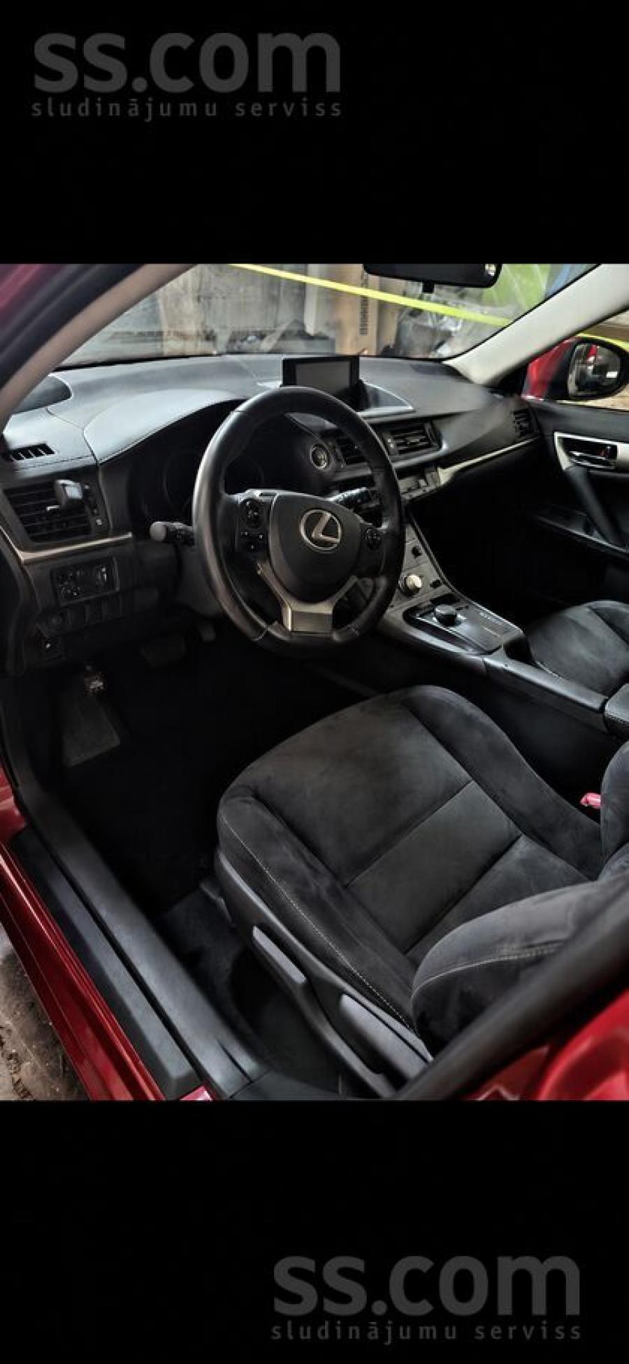 Red Lexus CT 2014 in Riga, with an engine capacity of 1.80 L and mileage of 85 thousand km for 11900 €, photo 5 on AUTOMOTO.COM.LV