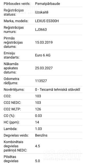 Balts Lexus ES 2019 Rīga, ar dzinēja tilpumu 2.50 L un nobraukumu 130 tūkst. km par 26350 €, foto 33 vietnē AUTOMOTO.COM.LV