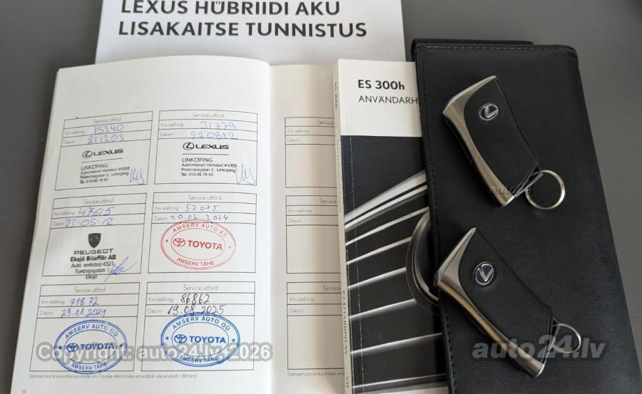 White Lexus ES 2021 in Tallinn, with an engine capacity of 2.50 L and mileage of 99 thousand km for 34900 €, photo 19 on AUTOMOTO.COM.LV