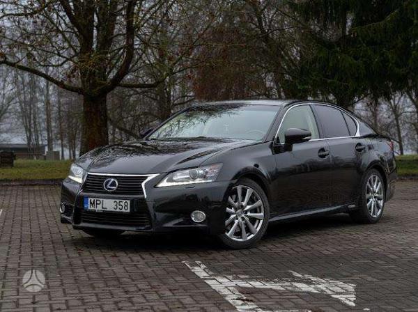 Black Lexus GS 300h 2014 in Vilnius, with an engine capacity of 2.49 L and mileage of 215 thousand km for 15800 €, photo 1 on AUTOMOTO.COM.LV