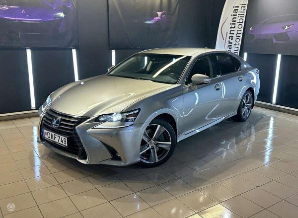Lexus GS 300h 2017 in Vilnius on AUTOMOTO.COM.LV Grey Lexus GS 300h 2017 in Vilnius, with an engine capacity of 2.50 L and mileage of 142 thousand km for 21550 €, photo 1 on AUTOMOTO.COM.LV