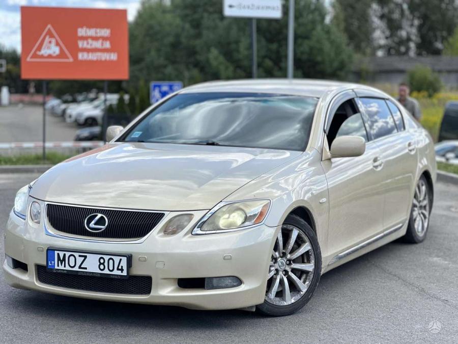 Yellow Lexus GS 300h 2006 in Vilnius, with an engine capacity of 3.00 L and mileage of 259 thousand km for 1750 €, photo 1 on AUTOMOTO.COM.LV