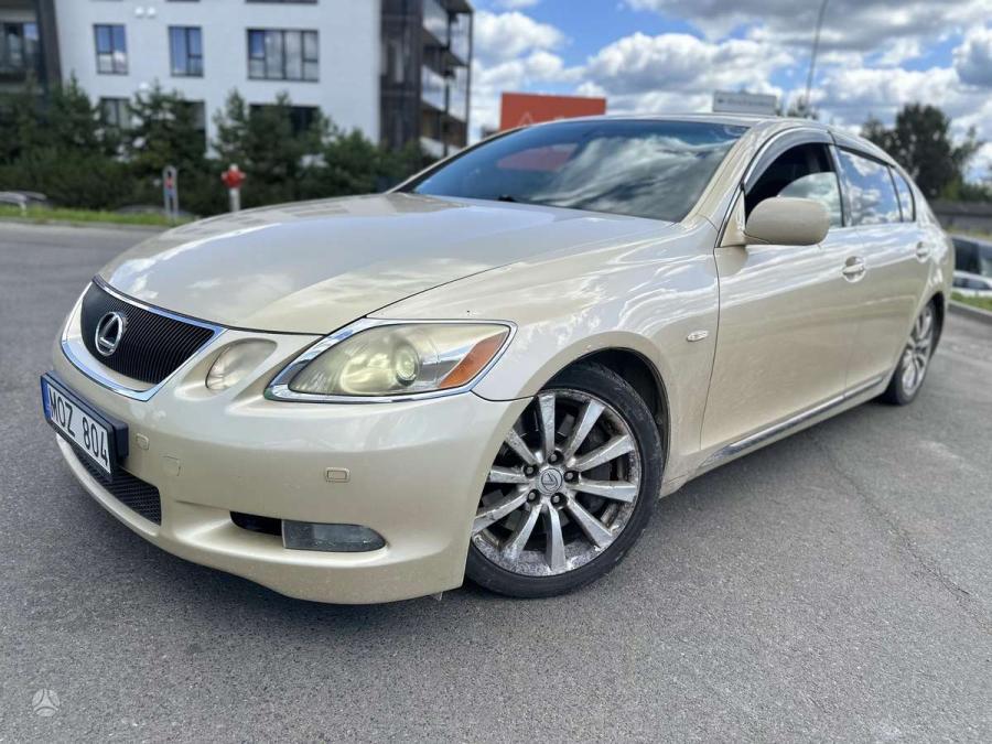Yellow Lexus GS 300h 2006 in Vilnius, with an engine capacity of 3.00 L and mileage of 259 thousand km for 1750 €, photo 3 on AUTOMOTO.COM.LV