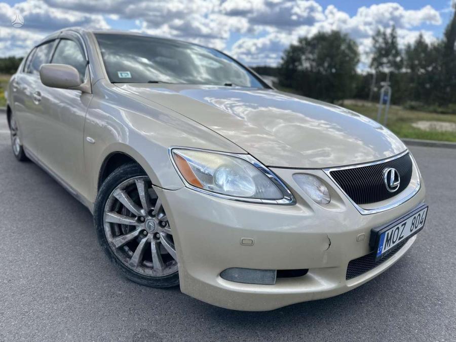 Yellow Lexus GS 300h 2006 in Vilnius, with an engine capacity of 3.00 L and mileage of 259 thousand km for 1750 €, photo 6 on AUTOMOTO.COM.LV