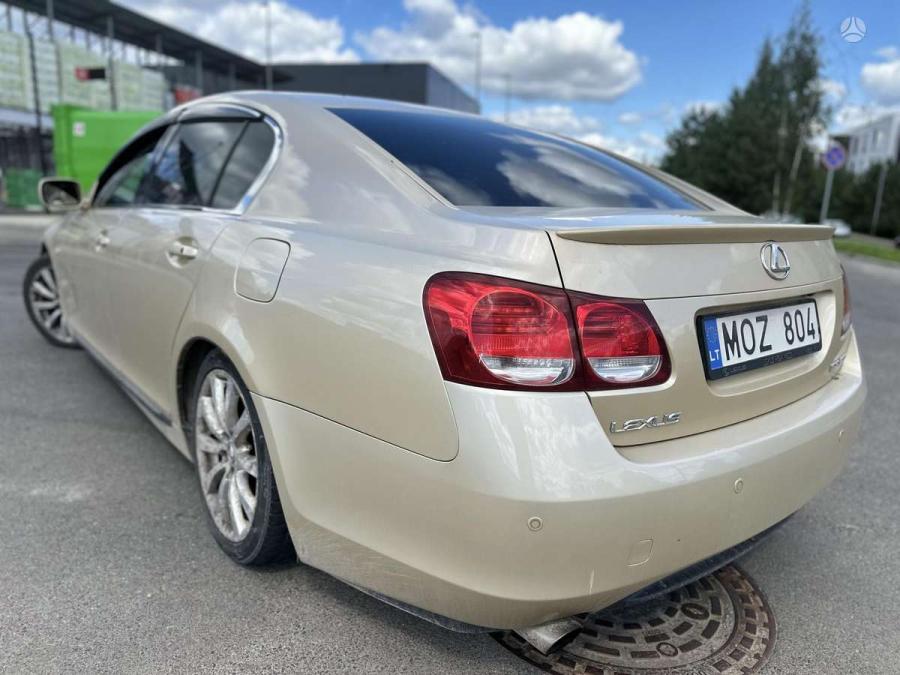 Yellow Lexus GS 300h 2006 in Vilnius, with an engine capacity of 3.00 L and mileage of 259 thousand km for 1750 €, photo 12 on AUTOMOTO.COM.LV