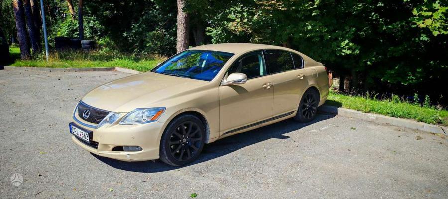 Yellow Lexus GS 300h 2008 in Vilnius, with an engine capacity of 3.00 L and mileage of 481 thousand km for 2800 €, photo 1 on AUTOMOTO.COM.LV