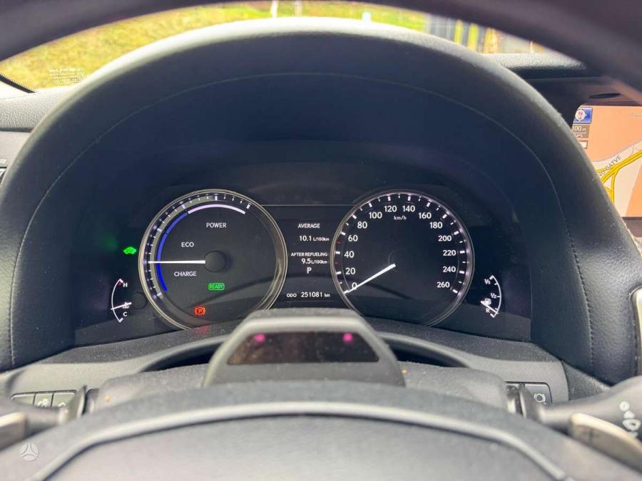 Black Lexus GS 450h 2012 in Vilnius, with an engine capacity of 3.46 L and mileage of 250 thousand km for 11999 €, photo 22 on AUTOMOTO.COM.LV