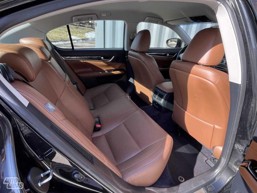 Black Lexus GS 450h 2013 in Vilnius, with an engine capacity of 3.50 L and mileage of 249 thousand km for 15900 €, photo 7 on AUTOMOTO.COM.LV