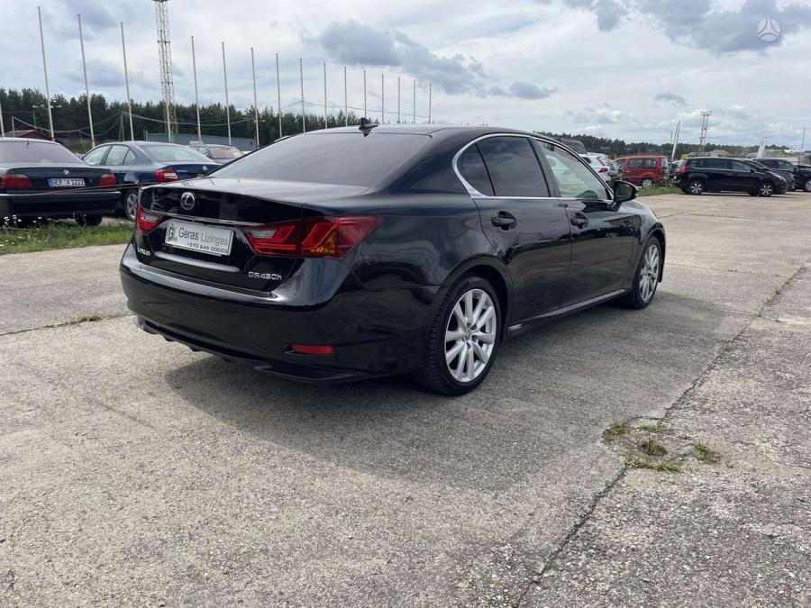 Black Lexus GS 450h 2013 in Vilnius, with an engine capacity of 3.46 L and mileage of 231 thousand km for 15900 €, photo 7 on AUTOMOTO.COM.LV