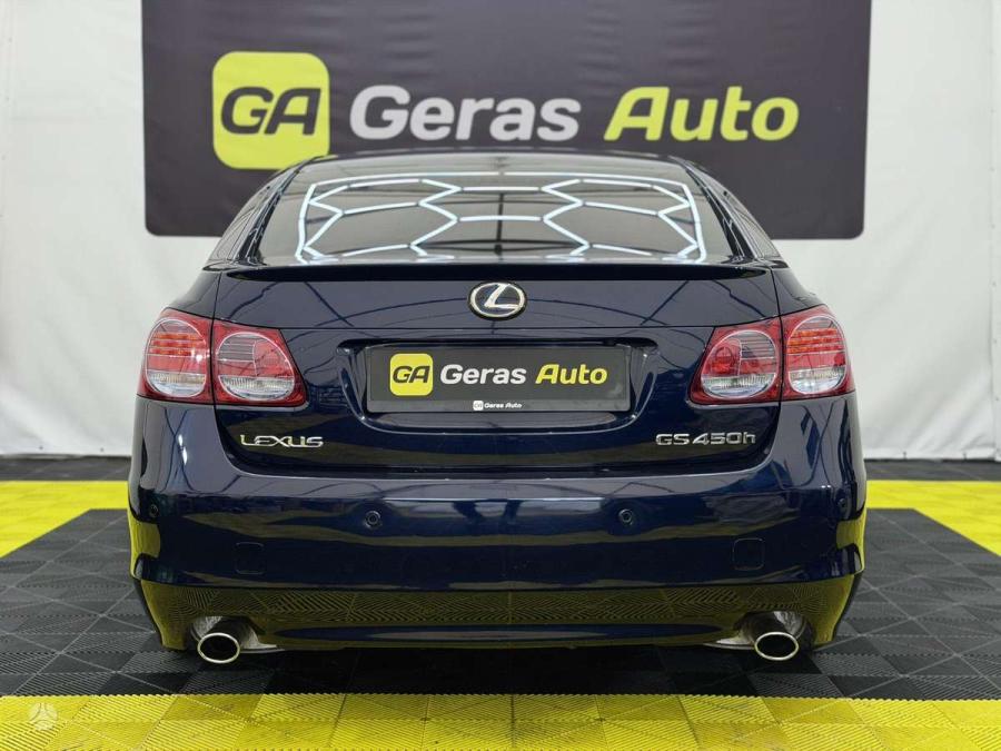 Blue Lexus GS 450h 2010 in Vilnius, with an engine capacity of 3.46 L and mileage of 241 thousand km for 7790 €, photo 6 on AUTOMOTO.COM.LV