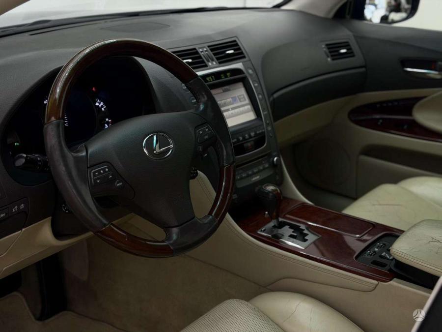 Blue Lexus GS 450h 2010 in Vilnius, with an engine capacity of 3.46 L and mileage of 241 thousand km for 7790 €, photo 10 on AUTOMOTO.COM.LV