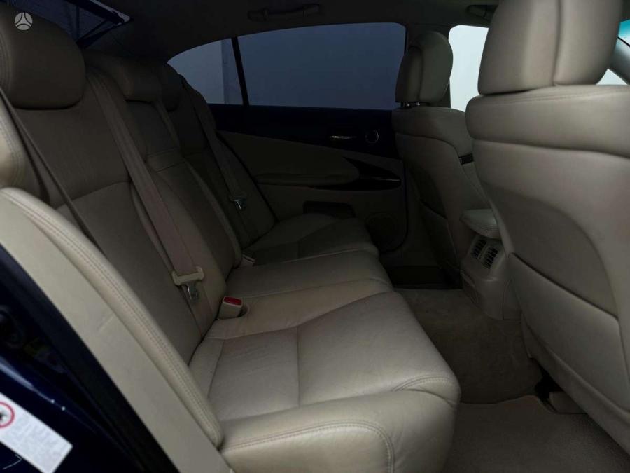Blue Lexus GS 450h 2010 in Vilnius, with an engine capacity of 3.46 L and mileage of 241 thousand km for 7790 €, photo 13 on AUTOMOTO.COM.LV