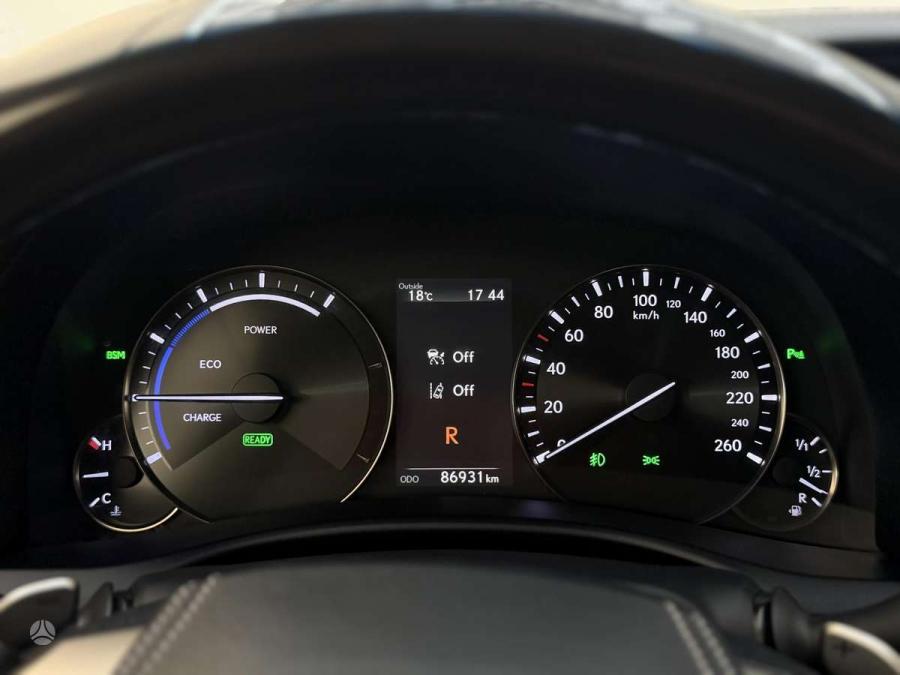 Blue Lexus GS 450h 2017 in Vilnius, with an engine capacity of 3.46 L and mileage of 87 thousand km for 27450 €, photo 54 on AUTOMOTO.COM.LV