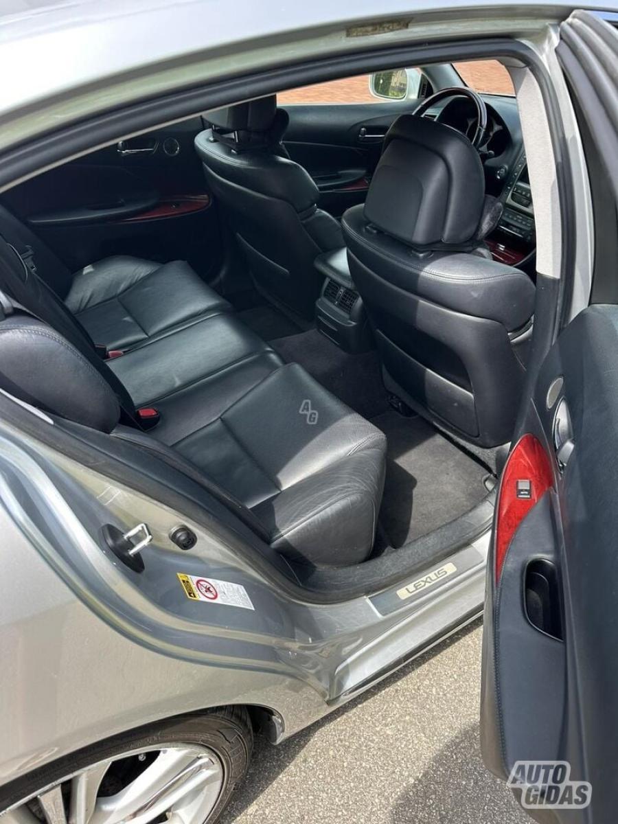 Pelēks Lexus GS 450h 2007 Viļņa, ar dzinēja tilpumu 3.50 L un nobraukumu 337 tūkst. km par 5300 €, foto 18 vietnē AUTOMOTO.COM.LV