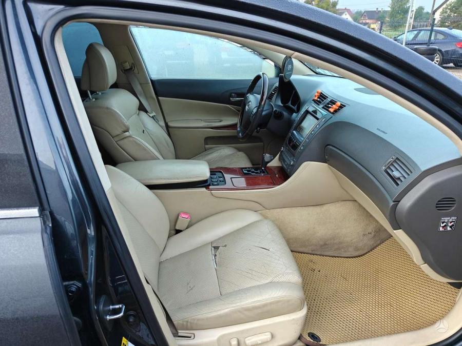 Grey Lexus GS 450h 2007 in Vilnius, with an engine capacity of 3.46 L and mileage of 370 thousand km for 1600 €, photo 10 on AUTOMOTO.COM.LV