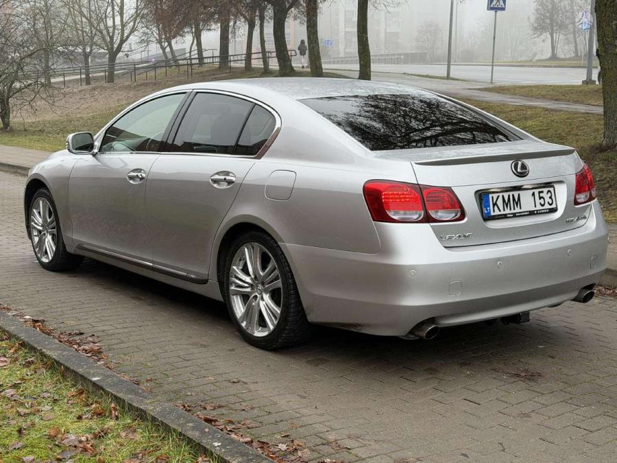 Grey Lexus GS 450h 2008 in Vilnius, with an engine capacity of 3.46 L and mileage of 291 thousand km for 3200 €, photo 6 on AUTOMOTO.COM.LV