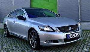 Pelēks Lexus GS 450h 2008 Viļņa, ar dzinēja tilpumu 3.50 L un nobraukumu 270 tūkst. km par 6600 €, foto  vietnē AUTOMOTO.COM.LV