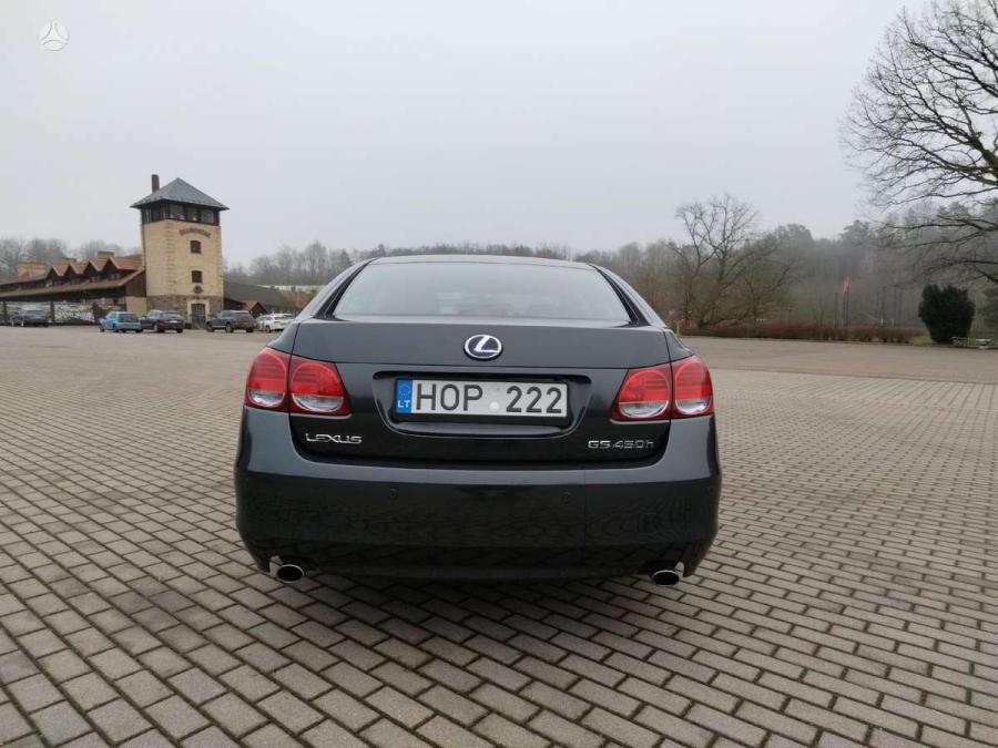 Pelēks Lexus GS 450h 2009 Viļņa, ar dzinēja tilpumu 3.46 L un nobraukumu 278 tūkst. km par 7250 €, foto 6 vietnē AUTOMOTO.COM.LV