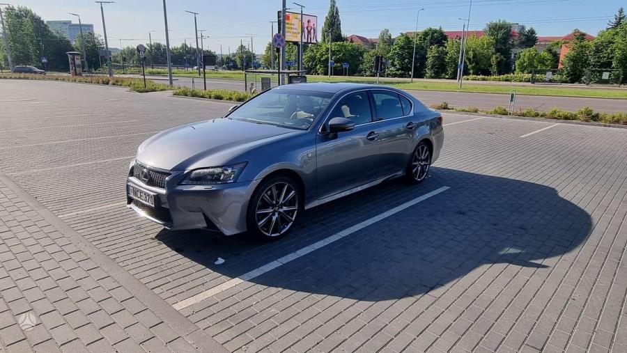 Grey Lexus GS 450h 2012 in Vilnius, with an engine capacity of 3.46 L and mileage of 163 thousand km for 17850 €, photo 3 on AUTOMOTO.COM.LV