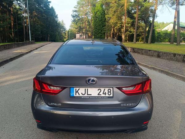 Grey Lexus GS 450h 2012 in Vilnius, with an engine capacity of 3.46 L and mileage of 413 thousand km for 9500 €, photo 4 on AUTOMOTO.COM.LV
