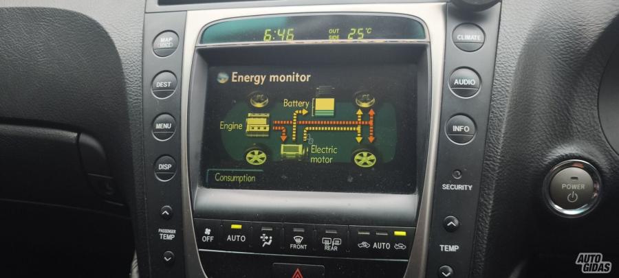Lexus GS 450h 2008 Panevēža, ar dzinēja tilpumu 3.50 L un nobraukumu 200 tūkst. km par 2500 €, foto 9 vietnē AUTOMOTO.COM.LV