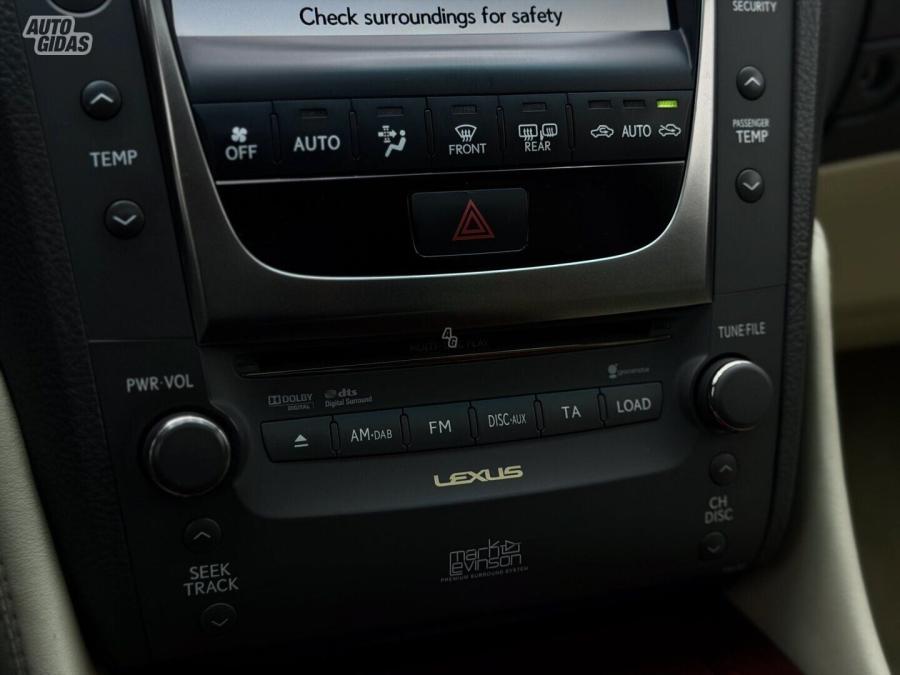 Lexus GS 450h 2010 in Avizieniai, with an engine capacity of 3.50 L and mileage of 241 thousand km for 8690 €, photo 25 on AUTOMOTO.COM.LV