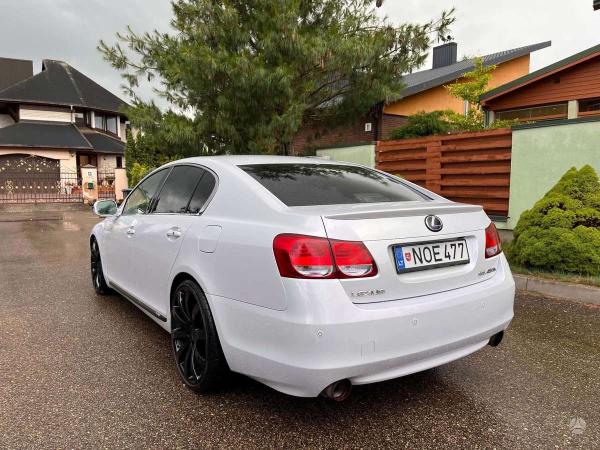 White Lexus GS 450h 2008 in Vilnius, with an engine capacity of 3.46 L and mileage of 160 thousand km for 7400 €, photo 4 on AUTOMOTO.COM.LV