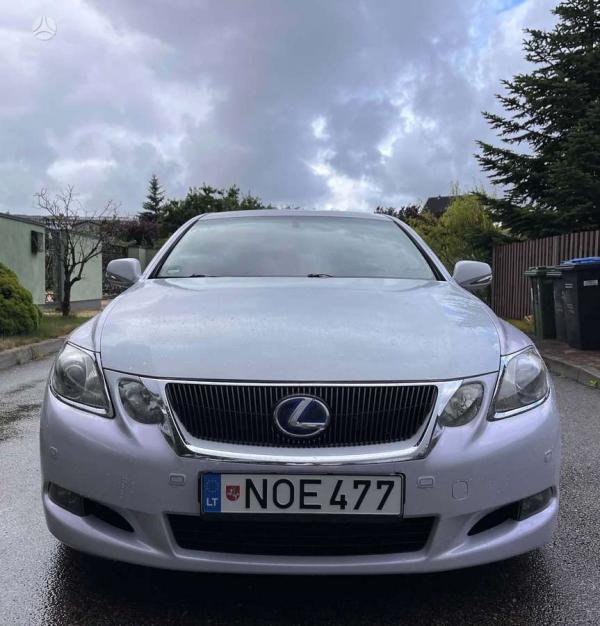 White Lexus GS 450h 2008 in Vilnius, with an engine capacity of 3.46 L and mileage of 160 thousand km for 7400 €, photo 5 on AUTOMOTO.COM.LV