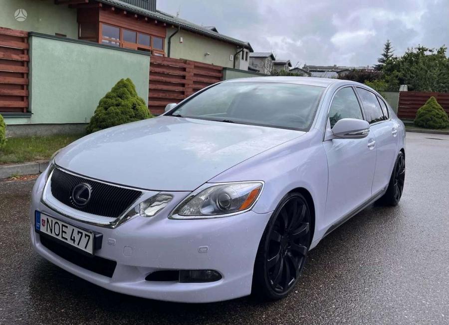 White Lexus GS 450h 2008 in Vilnius, with an engine capacity of 3.46 L and mileage of 160 thousand km for 7400 €, photo 7 on AUTOMOTO.COM.LV