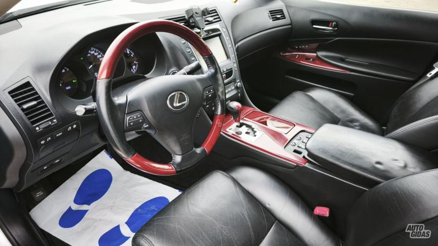 White Lexus GS 450h 2010 in Vilnius, with an engine capacity of 3.50 L and mileage of 230 thousand km for 8000 €, photo 15 on AUTOMOTO.COM.LV