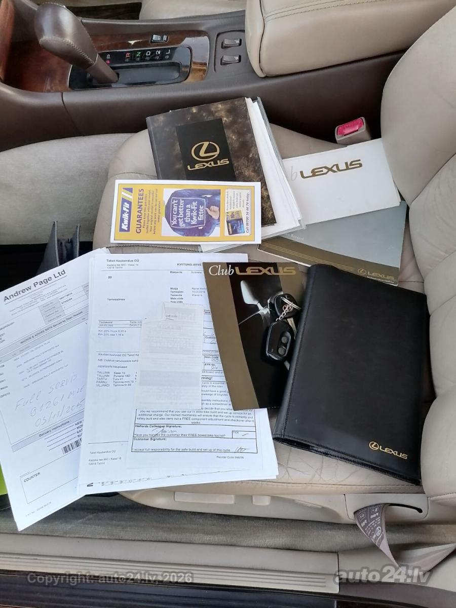 Melns Lexus GS 1996 Tallina, ar dzinēja tilpumu 3.00 L un nobraukumu 127 tūkst. km par 8000 €, foto 12 vietnē AUTOMOTO.COM.LV