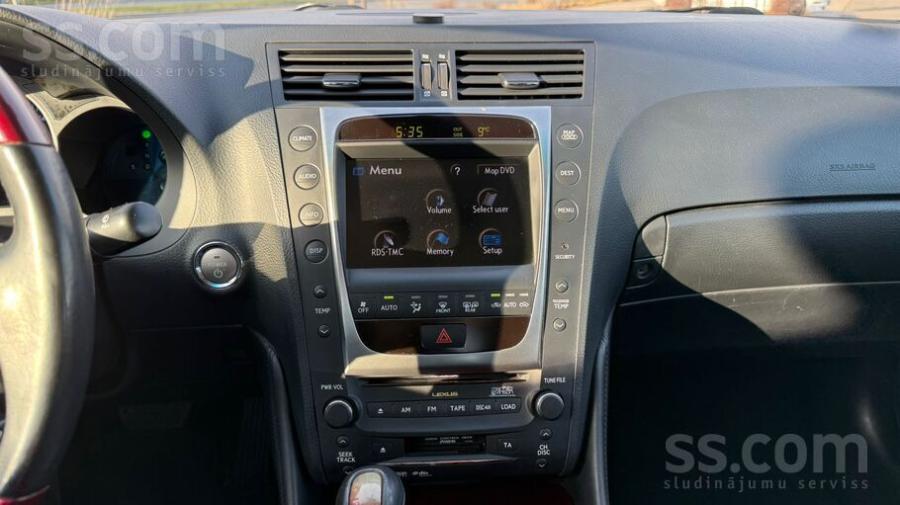 Melns Lexus GS 2009 Jūrmala, ar dzinēja tilpumu 3.50 L un nobraukumu 105 tūkst. km par 11900 €, foto 14 vietnē AUTOMOTO.COM.LV