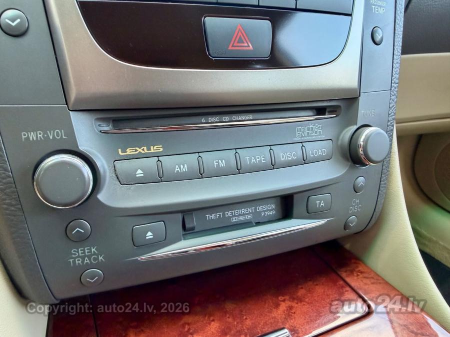 Grey Lexus GS 2006 in Tallinn, with an engine capacity of 3.00 L and mileage of 142 thousand km for 7900 €, photo 23 on AUTOMOTO.COM.LV